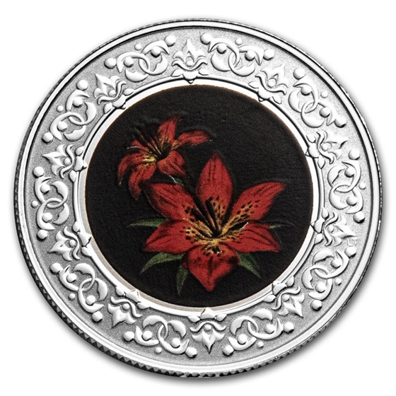 Buy 2021 RCM 1/4 oz Silver $3 Floral Emblems: Saskatchewan Red Lily | APMEX