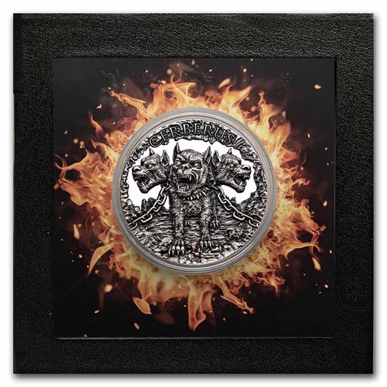 Buy 2021 CMRN 2 oz Ag Mythical Creatures Cerberus | APMEX