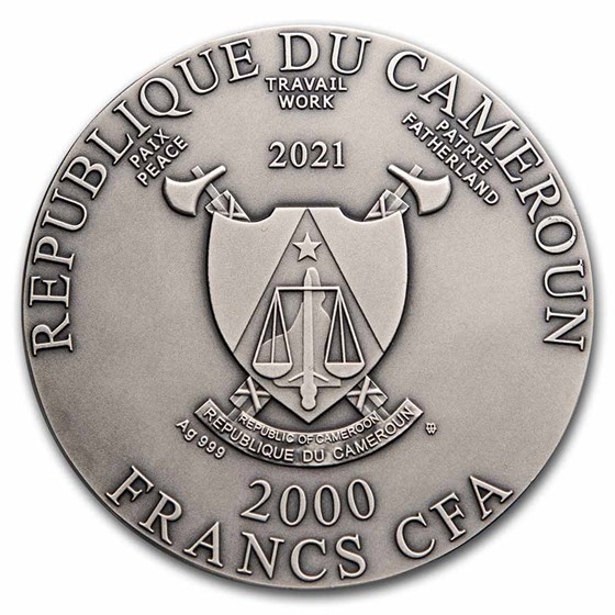 Buy 2021 CMRN 2 oz Ag Mythical Creatures Cerberus | APMEX