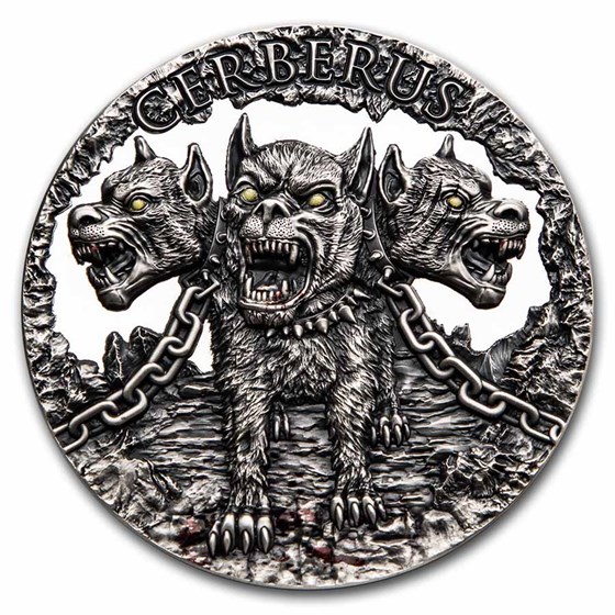 Buy 2021 CMRN 2 oz Ag Mythical Creatures Cerberus | APMEX