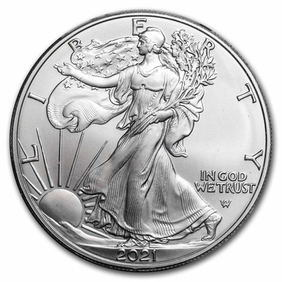 2021 (S) American Silver Eagle (Type 2) MS-70 NGC