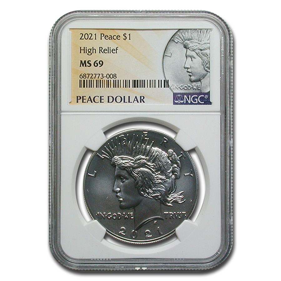 Buy 2021 Silver Peace Dollar MS-69 NGC | APMEX
