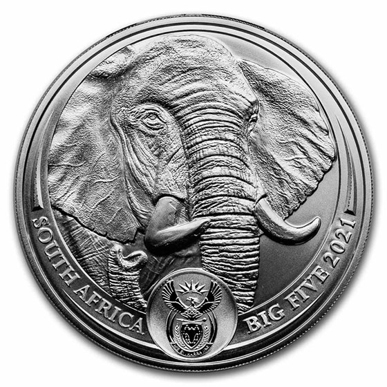 Buy 2021 South Africa 5 oz Silver Big Five Elephant Proof | APMEX