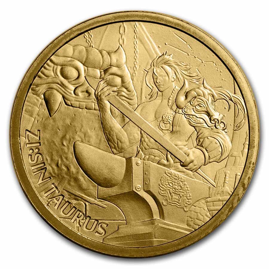 Buy 2021 South Korea 1/10 oz Gold ZI:SIN Taurus BU (Coin Only) | APMEX