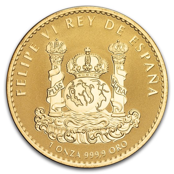 2021 Spain 1 oz Gold Rev. Proof Iberian Lynx Doubloon (Abrasions)