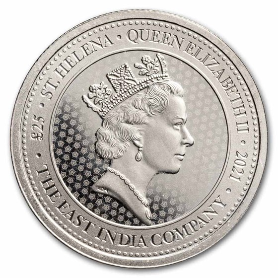 2021 St. Helena 1/3 oz Platinum Rose Crown Guinea