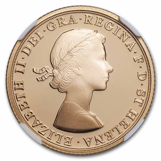 Buy 2021 St. Helena Gold Sovereign 200th Anniv of Birth PF 70 NGC | APMEX