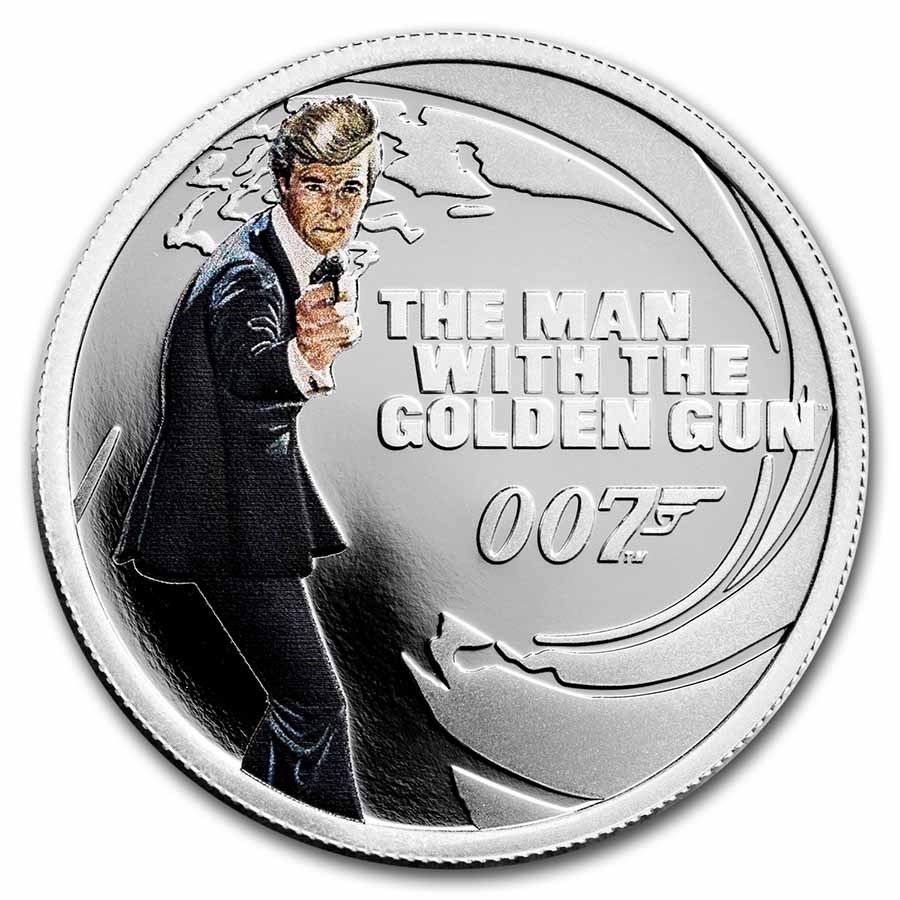 Buy 2021 TUV 1/2 oz Ag 007 James Bond Golden Gun (Coin Only) | APMEX