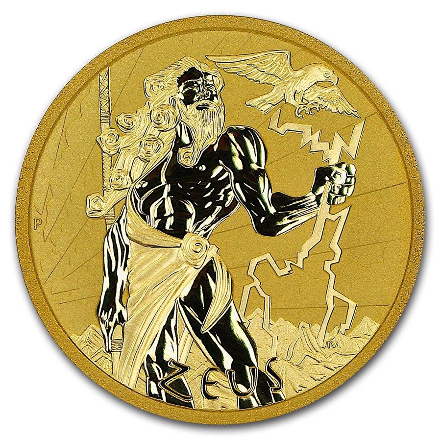 Buy 2021 Tuvalu 1 oz Gold Gods of Olympus BU (Zeus) | APMEX