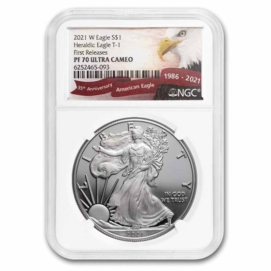 Buy 2021-W American Silver Eagle (Type 1) PF-70 NGC | APMEX