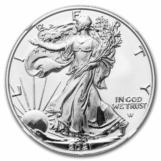 Buy 2021-W Silver Eagle (Type 2) Reverse Proof PF-70 NGC (FR) | APMEX