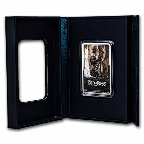 Buy 2022 1 oz Ag Coin $2 LOTR: The Two Towers Movie Poster | APMEX