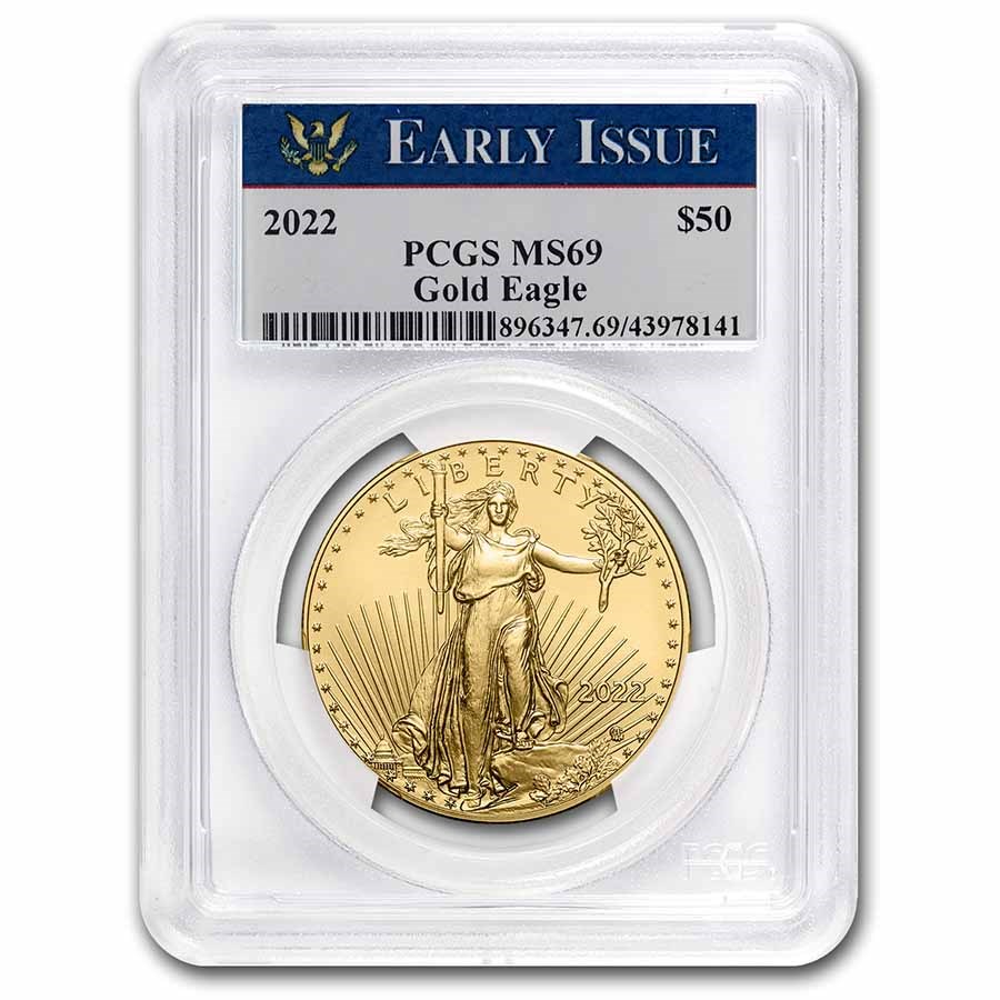 Buy 2022 1 oz American Gold Eagle MS-69 PCGS (Early Issue) | APMEX