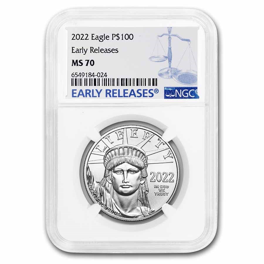 Buy 2022 1 oz American Platinum Eagle MS-70 NGC (Early Release) | APMEX
