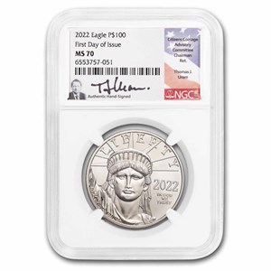 Buy 2022 1 oz American Platinum Eagle MS-70 NGC (First Day of Issue) | APMEX