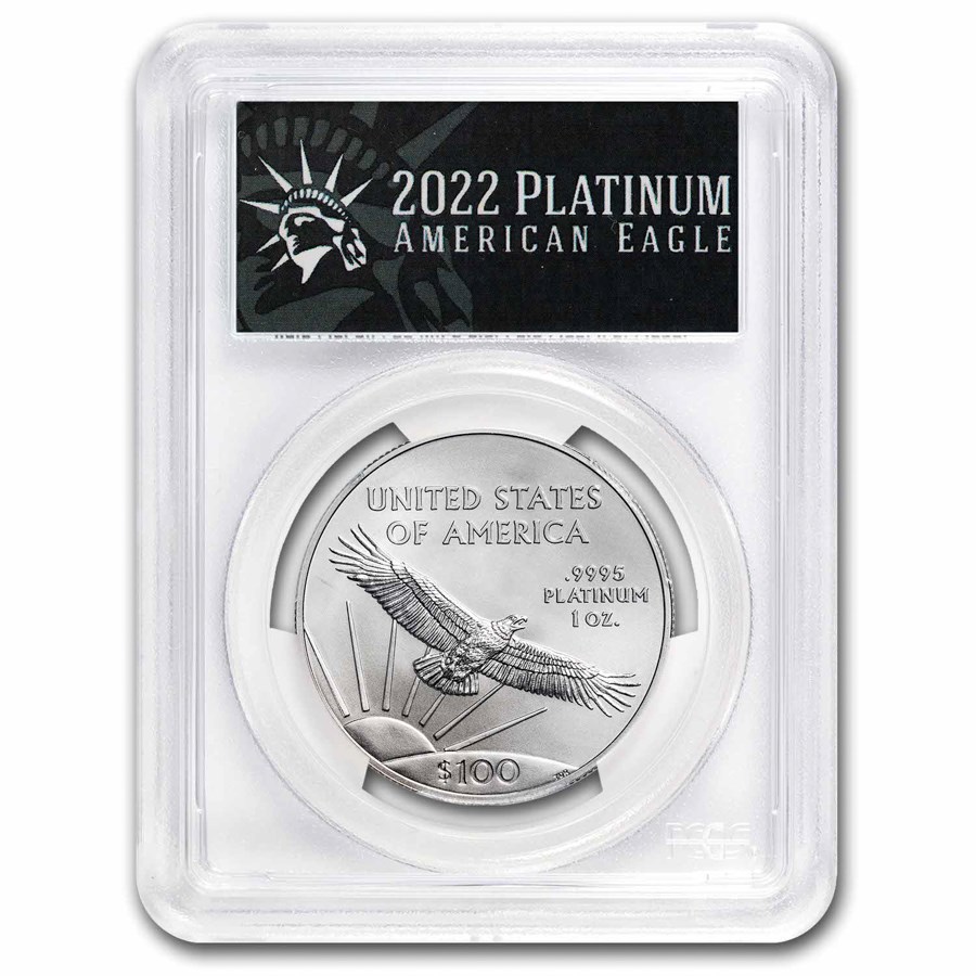Buy 2022 1 oz American Platinum Eagle MS-70 PCGS (FS, Black Label) | APMEX