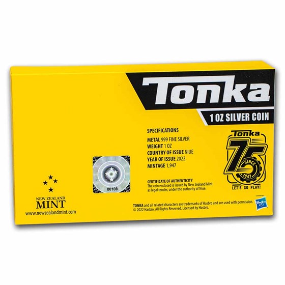 Buy 2022 1 oz Silver $2 Tonka 75th Anniversary | APMEX