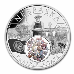Buy 2022 1 oz Silver Nebraska Prairie Agate US Treas | APMEX