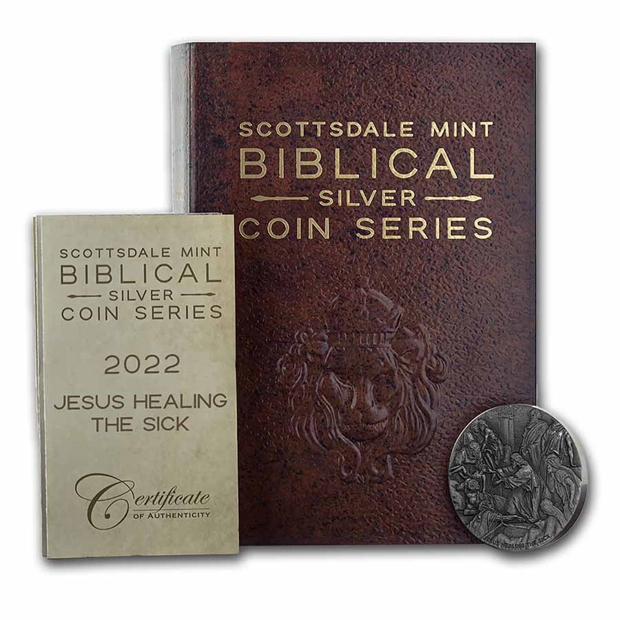Buy 2022 2 oz Silver Coin - Biblical Series (Jesus Healing the Sick ...