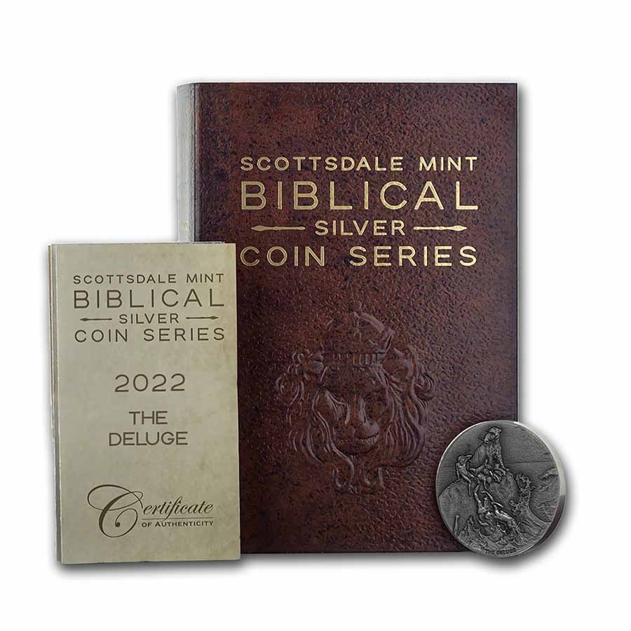 Buy 2022 2 oz Silver Coin - Biblical Series (The Deluge) | APMEX