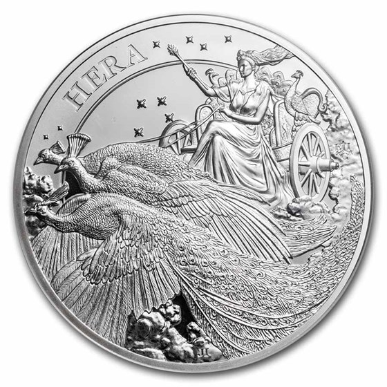 Buy 2022 5 oz Silver Hera and the Peacock PF-70 NGC (FDI) | APMEX