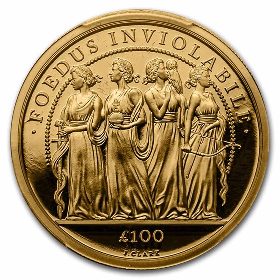 Buy 2022 Alderney 1 oz Gold Four Graces PR-70 PCGS | APMEX