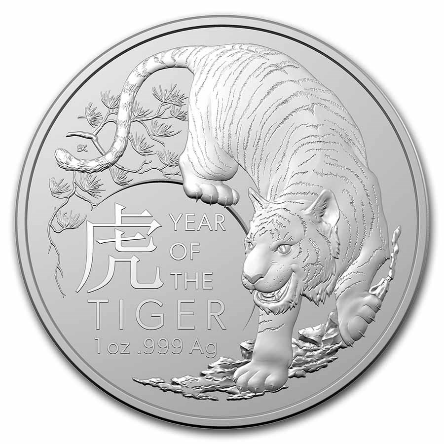 Buy 2022 Australia 1 oz Silver Lunar Year of the Tiger BU | APMEX