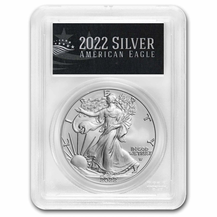 Buy 2022 Burnished Silver Eagle SP-70 Black Label | APMEX