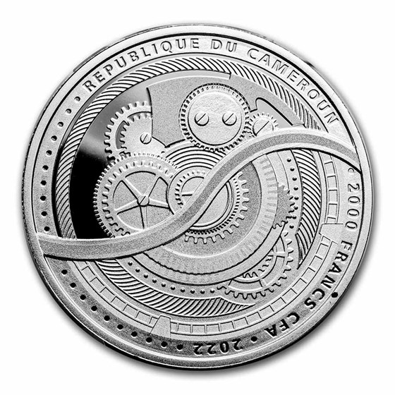 Buy 2022 Cameroon 2 oz Silver Proof Wheels of Time | APMEX