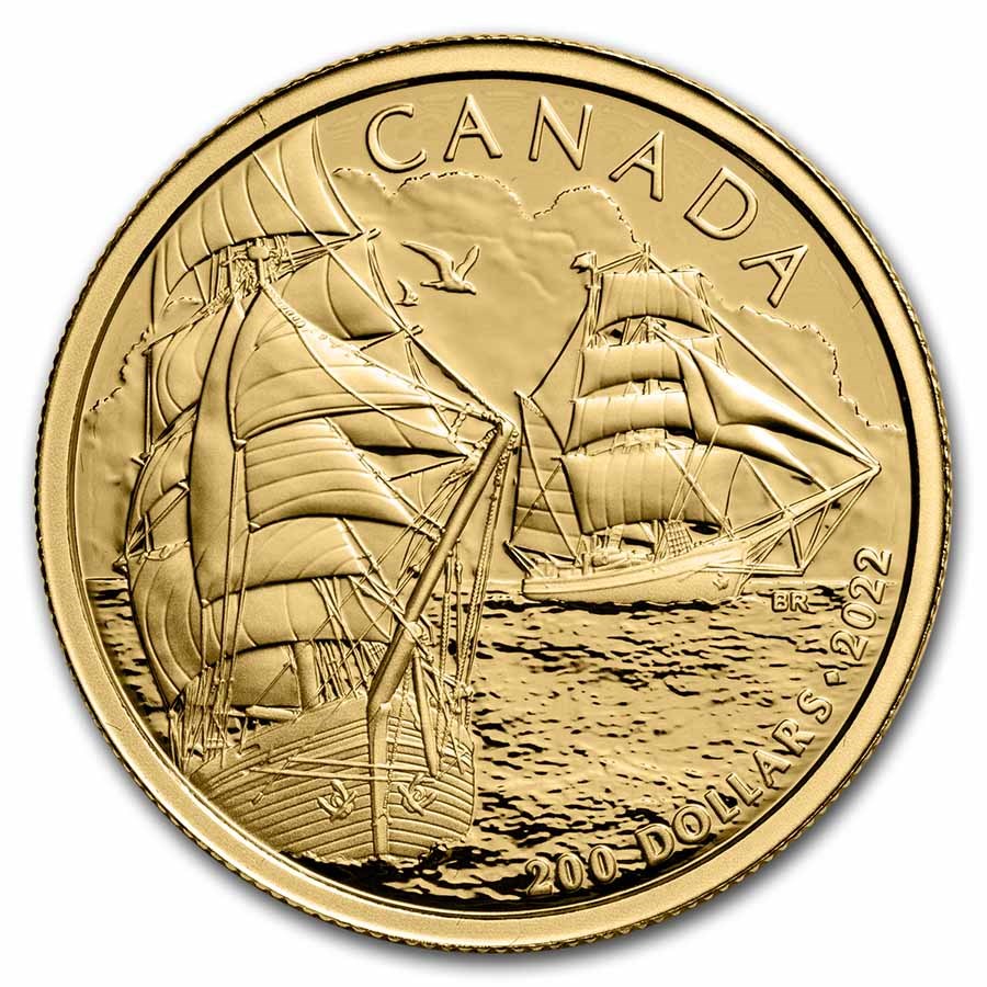 Buy 2022 Canada 1/2 oz Au $200 Tall Ships: Brigantine (No Outer Box ...