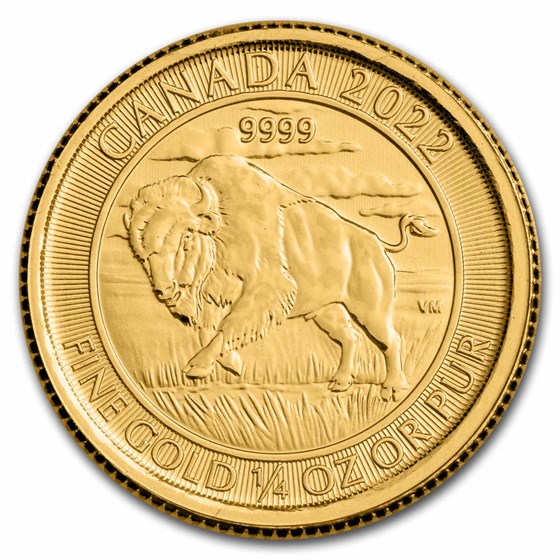 Buy 2022 Canada 1/4 oz Gold Buffalo BU | APMEX