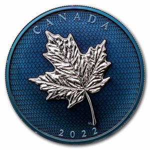 Buy 2022 Canadian 5 oz Silver Maple Leaves in Motion | APMEX