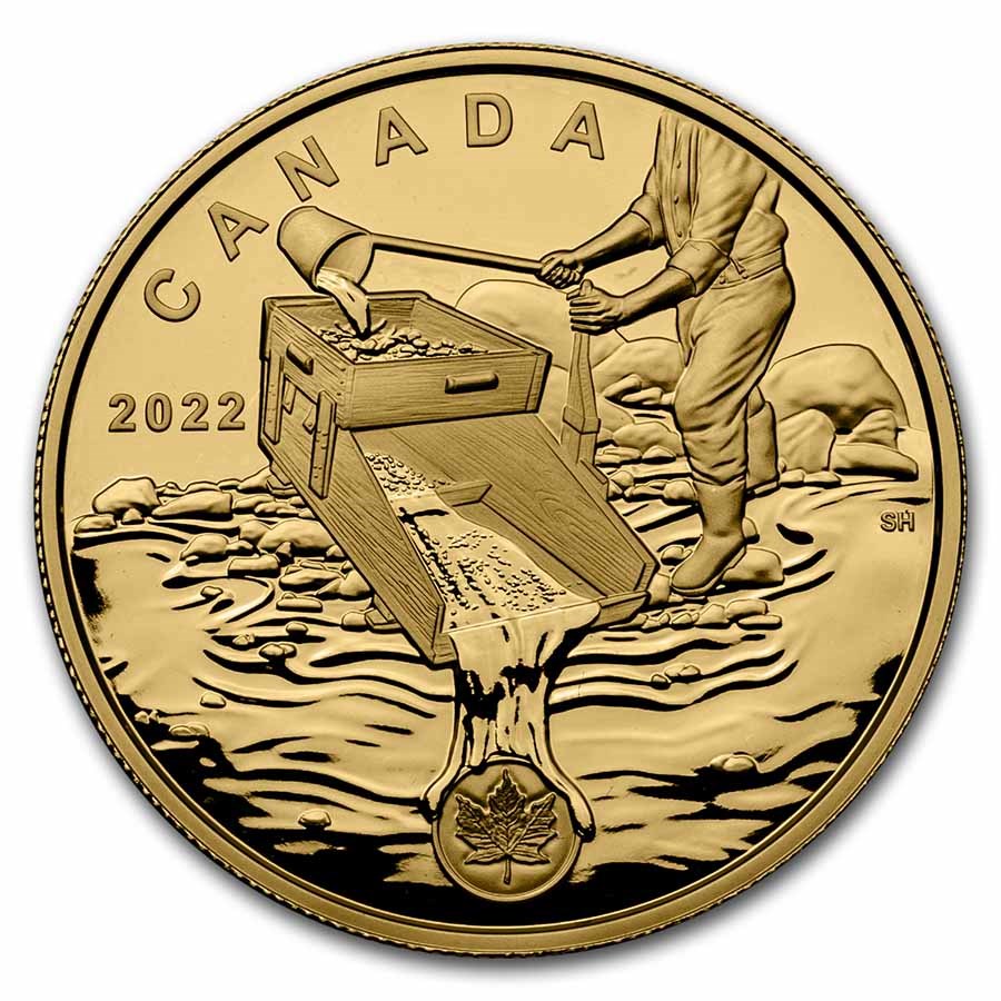 Buy 2022 Canada Pf Gold $350 Klondike Gold Rush: Prospecting for Gold ...