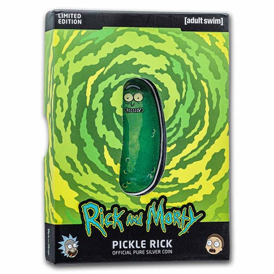 Buy 1 oz Silver Pickle Rick Coin - Rick and Morty $2 | APMEX Buy 1 oz Silver Pickle Rick Coin - Rick and Morty $2 | APMEX