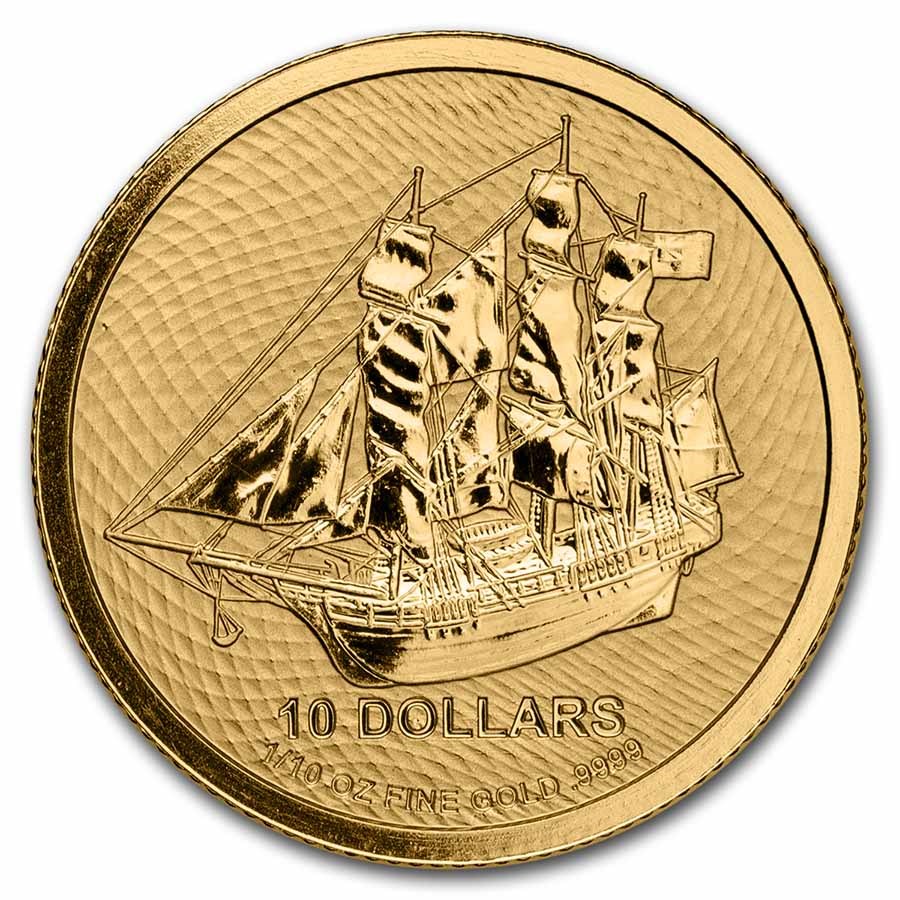 Buy 2022 Cook Islands 1/10 oz Gold Bounty BU | APMEX
