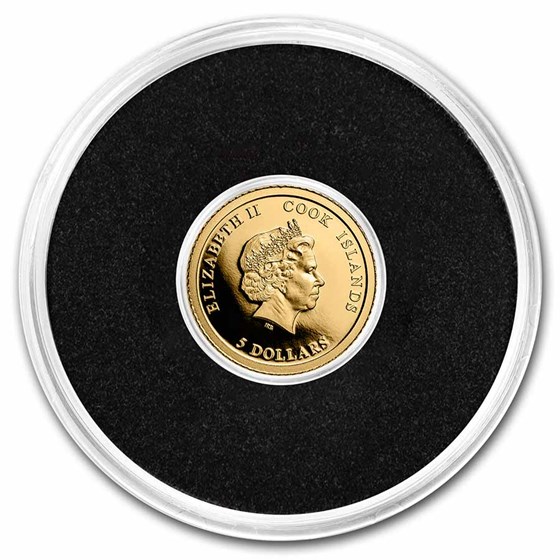 Buy 2022 Cook Islands 1/2 gram Gold In Memoriam Queen Elizabeth II | APMEX