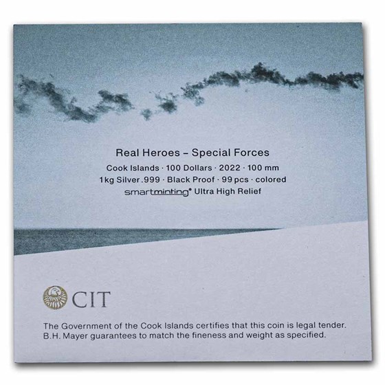 Buy 2022 Cook Islands 1 kilo Silver Real Heroes: Special Forces | APMEX