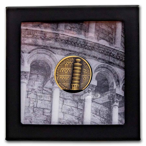 Buy 2022 Cook Islands 1 oz Gold Antique Leaning Tower of Pisa | APMEX