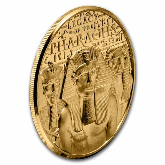 Buy 2022 Cook Islands 1 oz Gold High Relief Legacy of the Pharaohs | APMEX