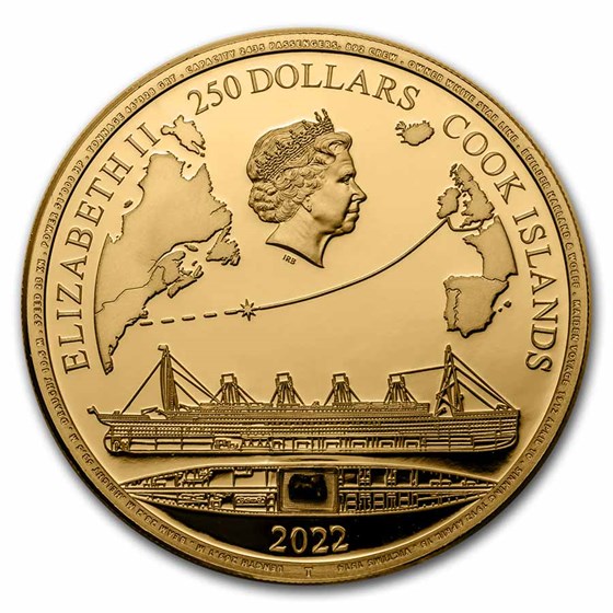 Buy 2022 Cook Islands 1 oz Gold High Relief Titanic | APMEX
