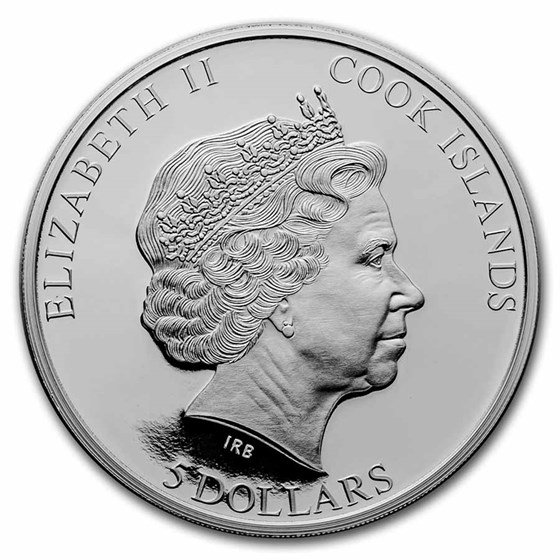 Buy 2022 Cook Islands 1 oz Silver In Memoriam Queen Elizabeth II | APMEX