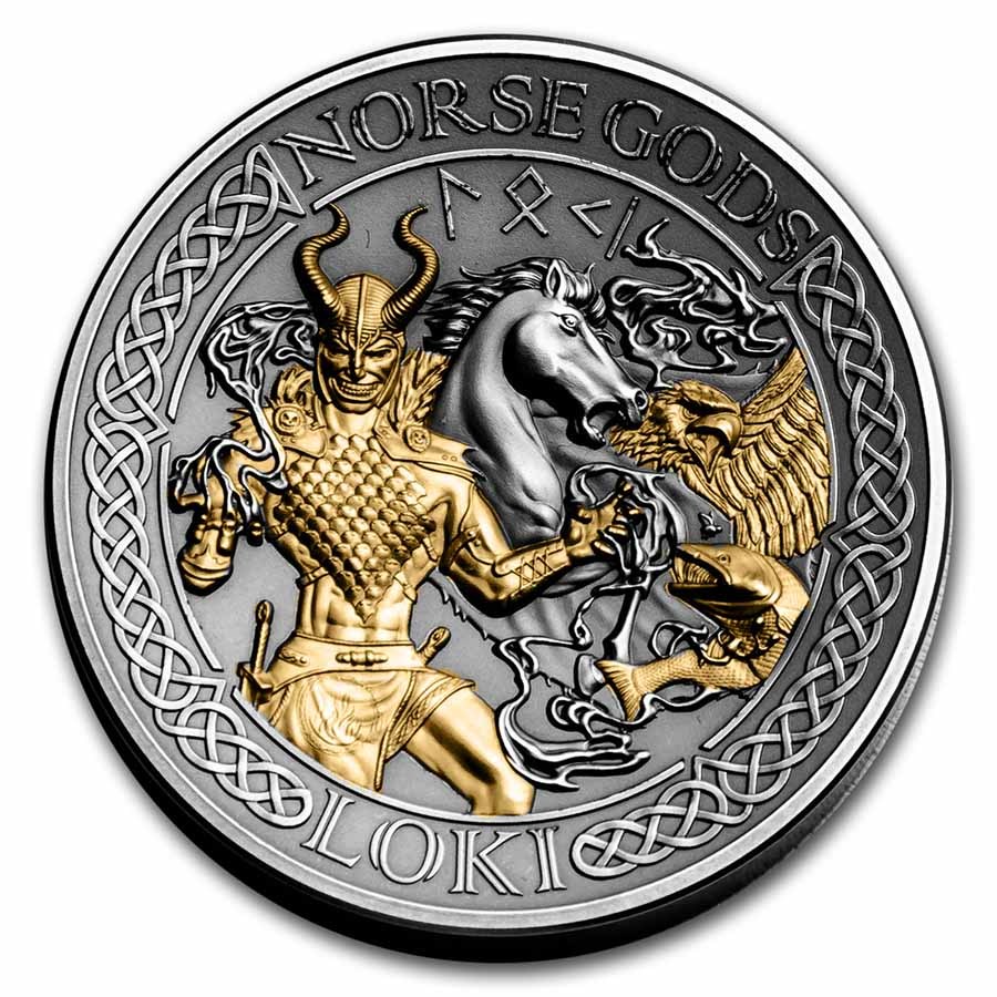 Buy 2022 Cook Islands 2 oz Silver High Relief Norse Gods: Loki | APMEX
