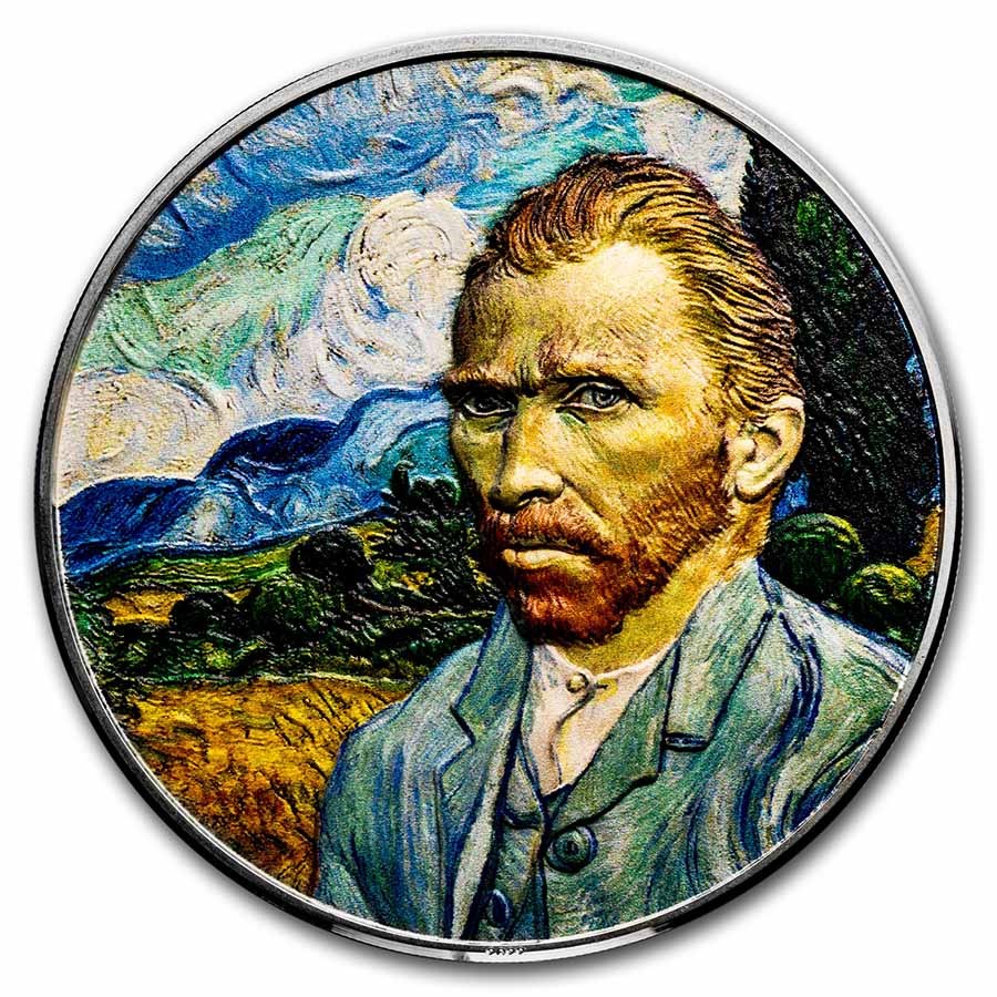 Buy 2022 Cook Islands 2 oz Silver Masters of Art: Vincent van Gogh | APMEX