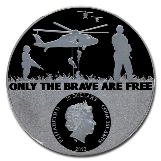 Buy 2022 Cook Islands 3 oz Silver Special Forces PR-70 PCGS (FDI) | APMEX