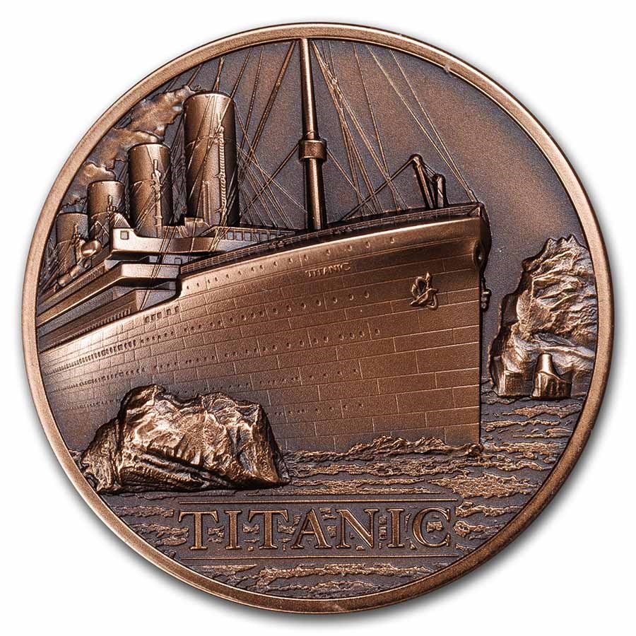 Buy 2022 Cook Islands 50 gram Copper Antique Titanic (No Capsule) | APMEX