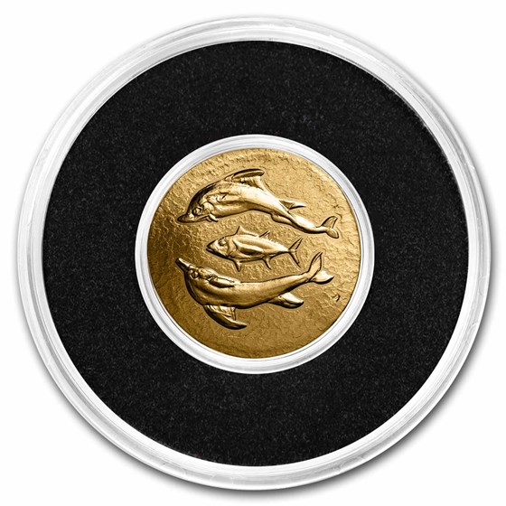 Buy 2022 Cook Islands Gold Ancient Greece: Dolphins and Tuna-Cyzicus ...