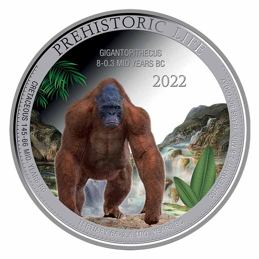 Buy 2022 Democratic Rep. of Congo 1 oz Silver Gigantopithecus Color | APMEX