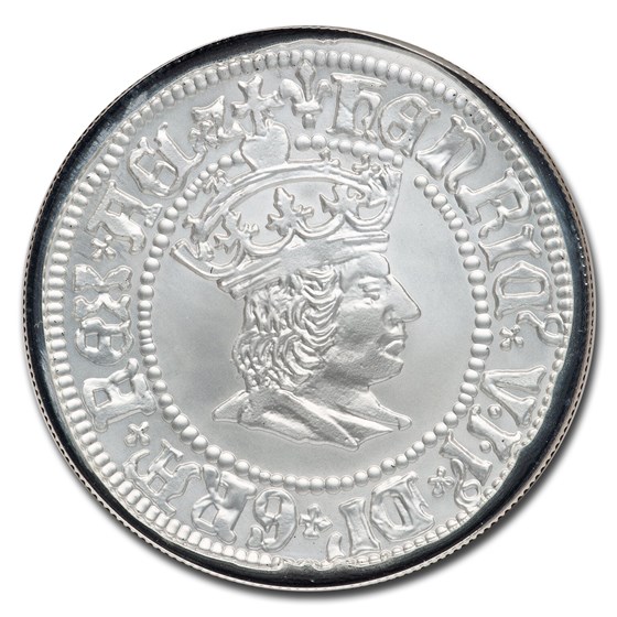 Buy 2022 England 2 oz Silver 5 Pounds King Henry VII PF-70 NGC (FR) | APMEX