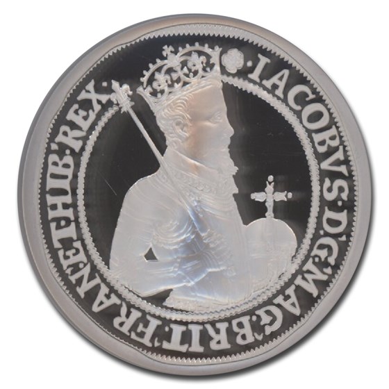 Buy 2022 England 5 oz Silver 10 Pounds James I PF-70 UCAM NGC (FR) | APMEX