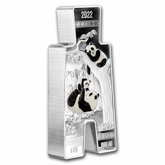 Buy 2022 Fiji 1 kilo Silver Giant Panda Spade Shaped Coin | APMEX